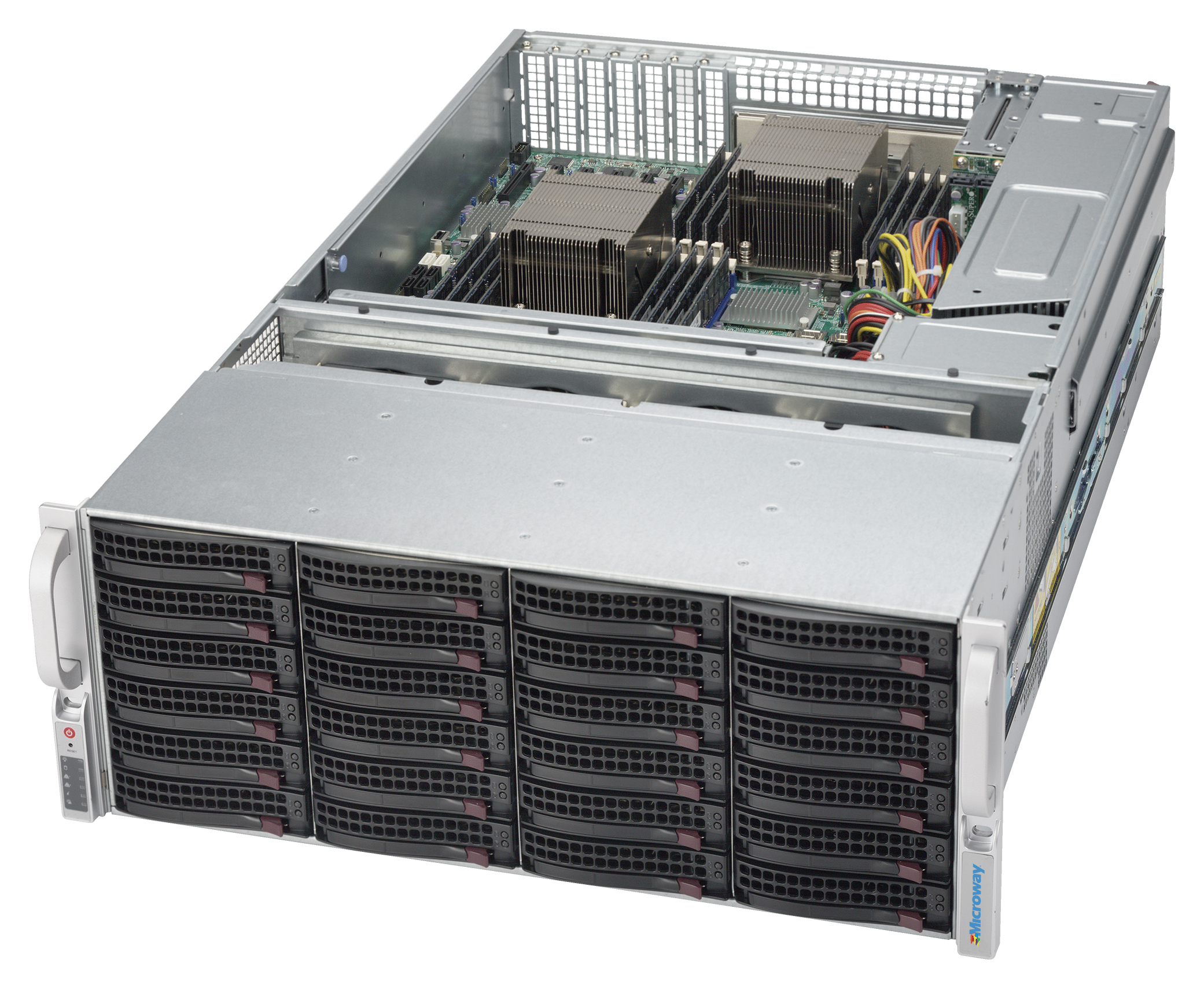 NumberSmasher Xeon 4U Double-Sided Storage Server - Microway