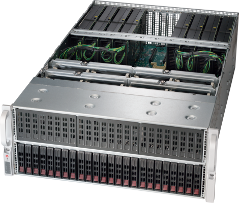 8 GPU Server - Microway Octoputer with (24) 2.5" Drive Bays